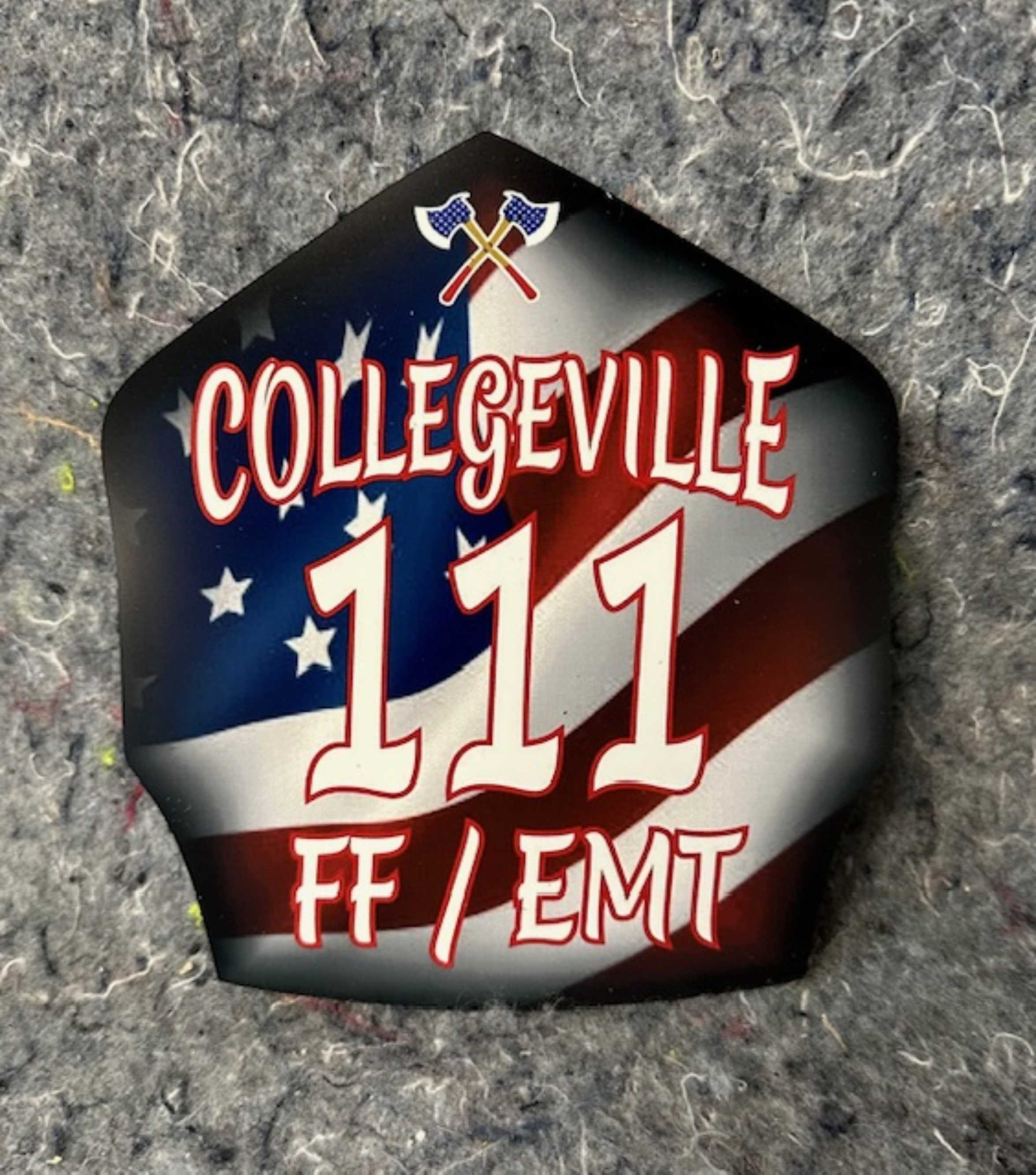 TIN FIREFIGHTER HELMET SHIELDS – GOLFIRE FIREFIGHTER SHIELDS - METAL ...