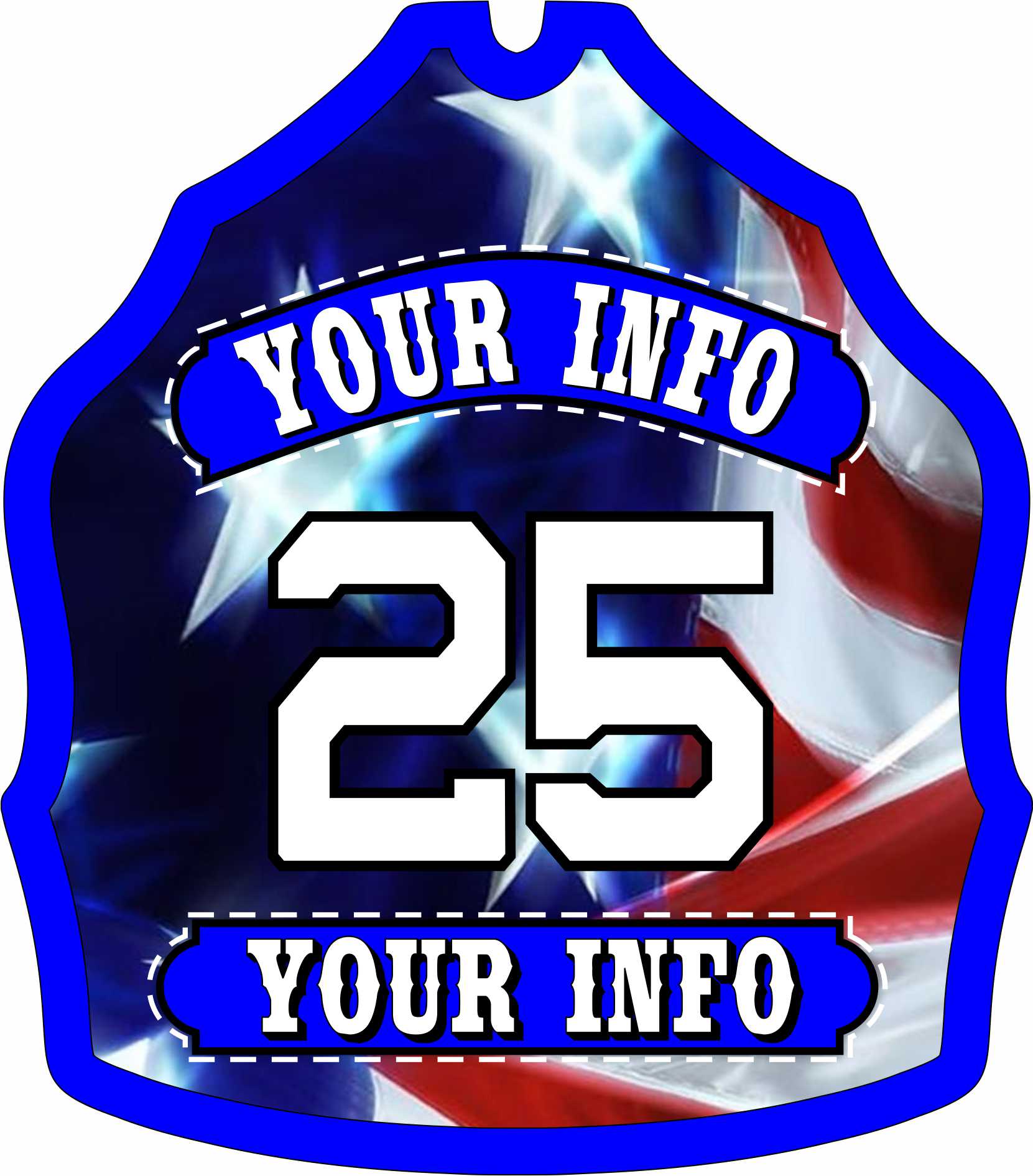 RTG11 METAL TIN FIRE SHIELD – GOLFIRE FIREFIGHTER SHIELDS - METAL AND ...