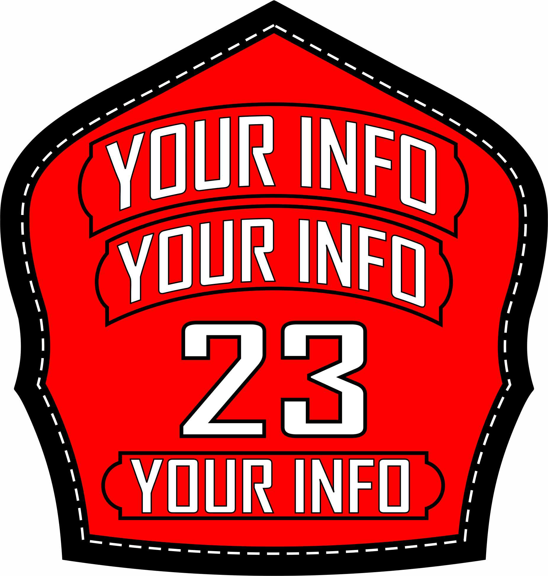 RTG32 METAL TIN FIRE SHIELD – GOLFIRE FIREFIGHTER SHIELDS - METAL AND ...