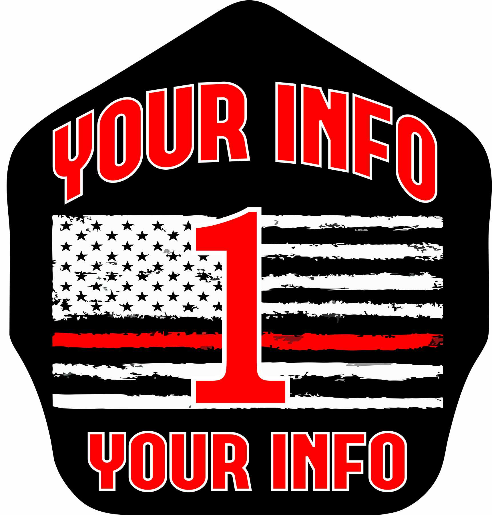 RTG36 METAL TIN FIRE SHIELD – GOLFIRE FIREFIGHTER SHIELDS - METAL AND ...