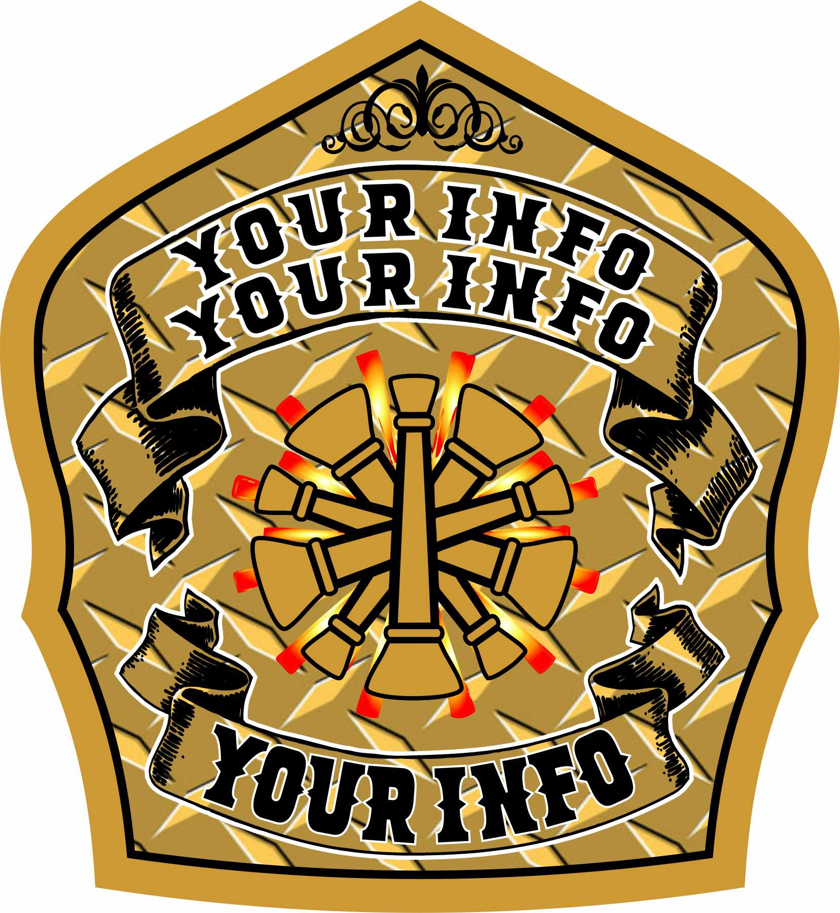READY TO GO CHIEF 7 – GOLFIRE FIREFIGHTER SHIELDS - METAL AND LEATHER ...
