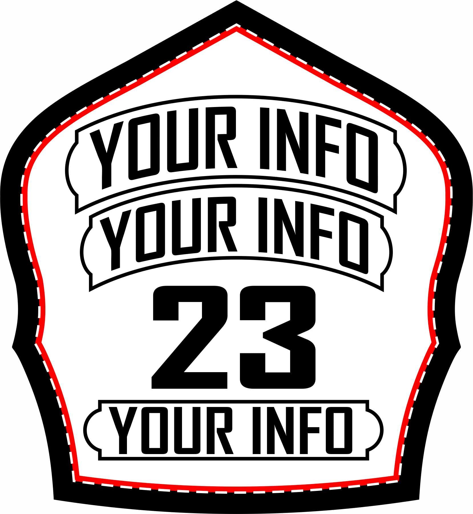 RTG31 METAL TIN FIRE SHIELDS – GOLFIRE FIREFIGHTER SHIELDS - METAL AND ...