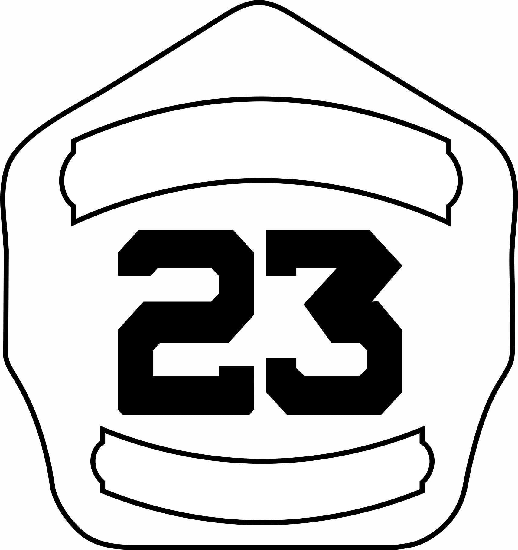 TS 2 PANEL BOTH CURVED CENTER NUMBER – GOLFIRE FIREFIGHTER SHIELDS ...