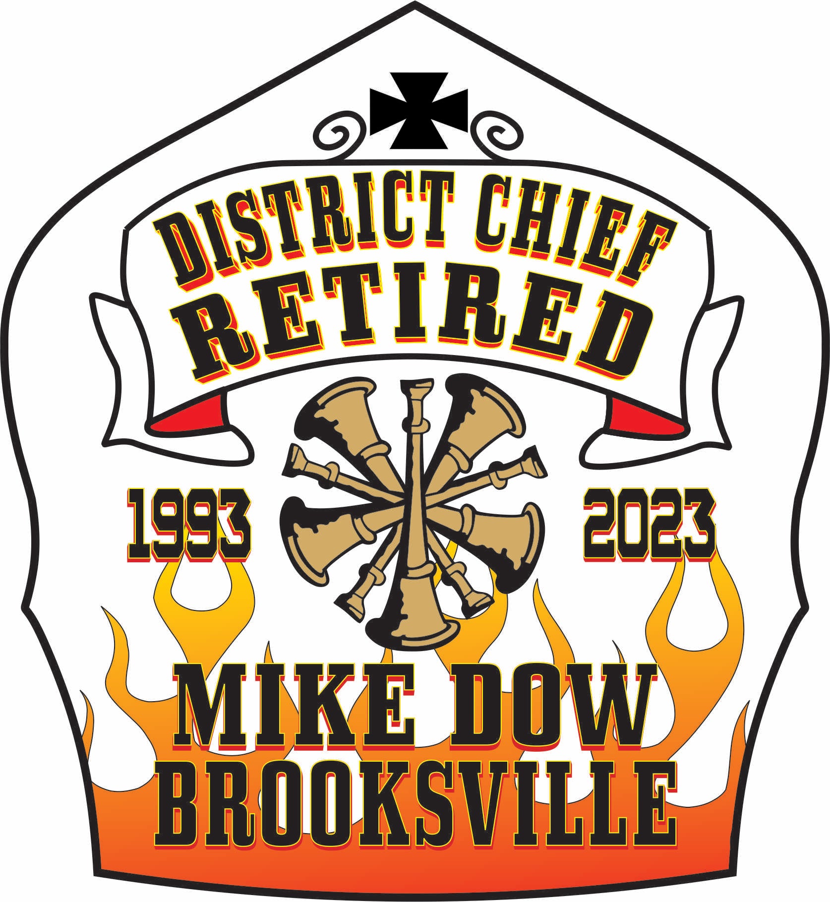 CHIEF 142 FIRE SHIELD – GOLFIRE FIREFIGHTER SHIELDS - METAL AND LEATHER ...