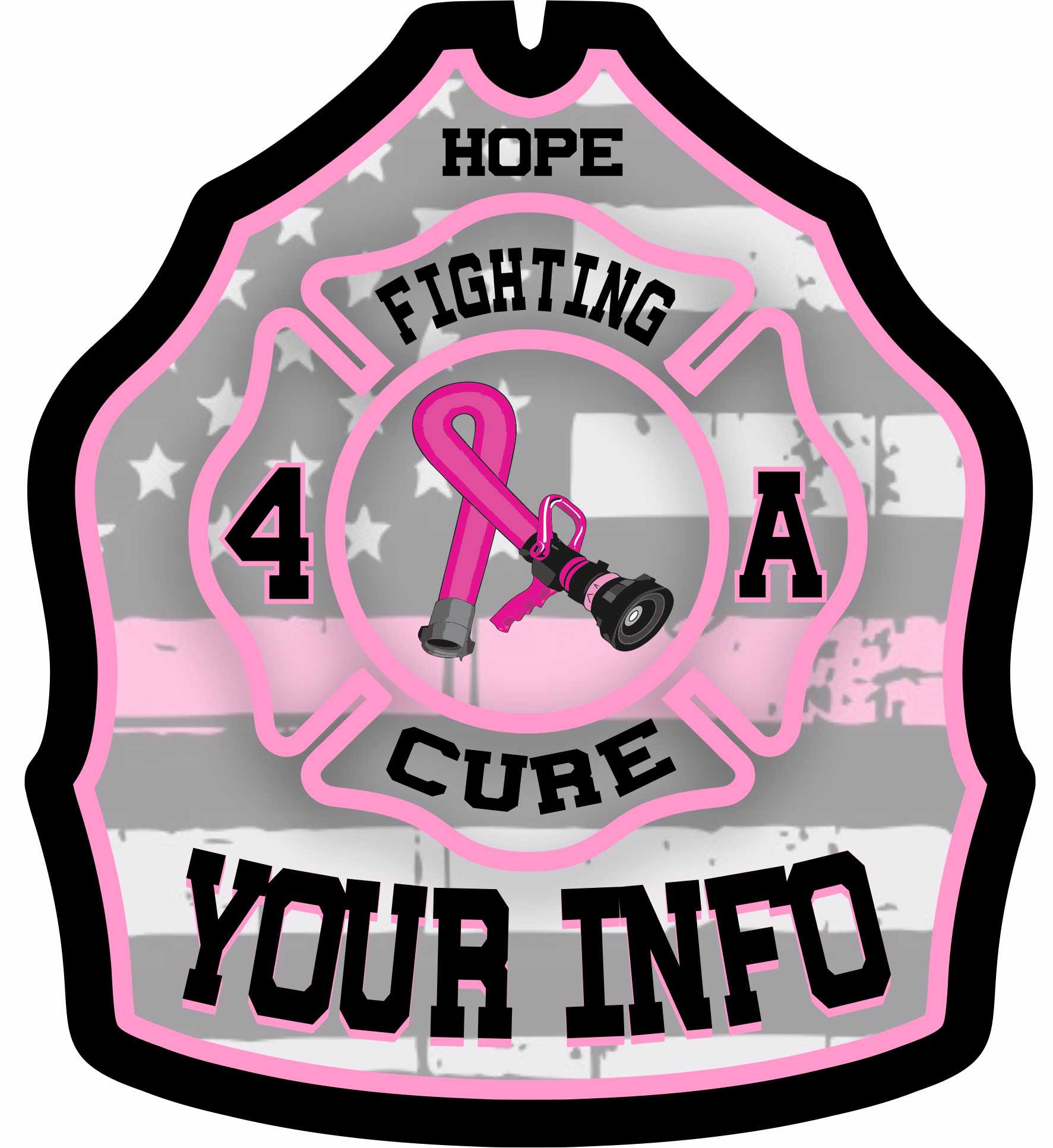 RTG55 METAL TIN FIRE SHIELD – GOLFIRE FIREFIGHTER SHIELDS - METAL AND ...