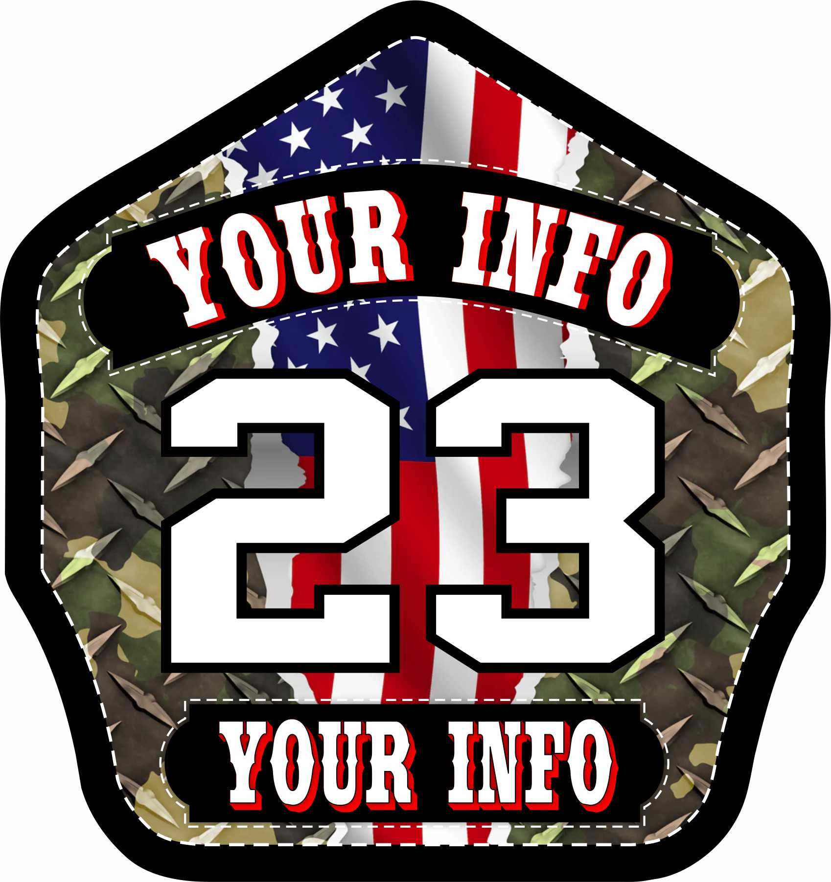 RTG62 METAL TIN FIRE SHIELD – GOLFIRE FIREFIGHTER SHIELDS - METAL AND ...