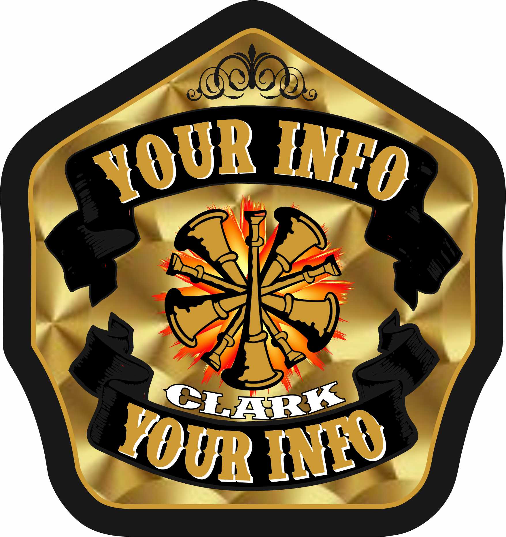 READY TO GO CHIEF 28 – GOLFIRE FIREFIGHTER SHIELDS - METAL AND LEATHER ...