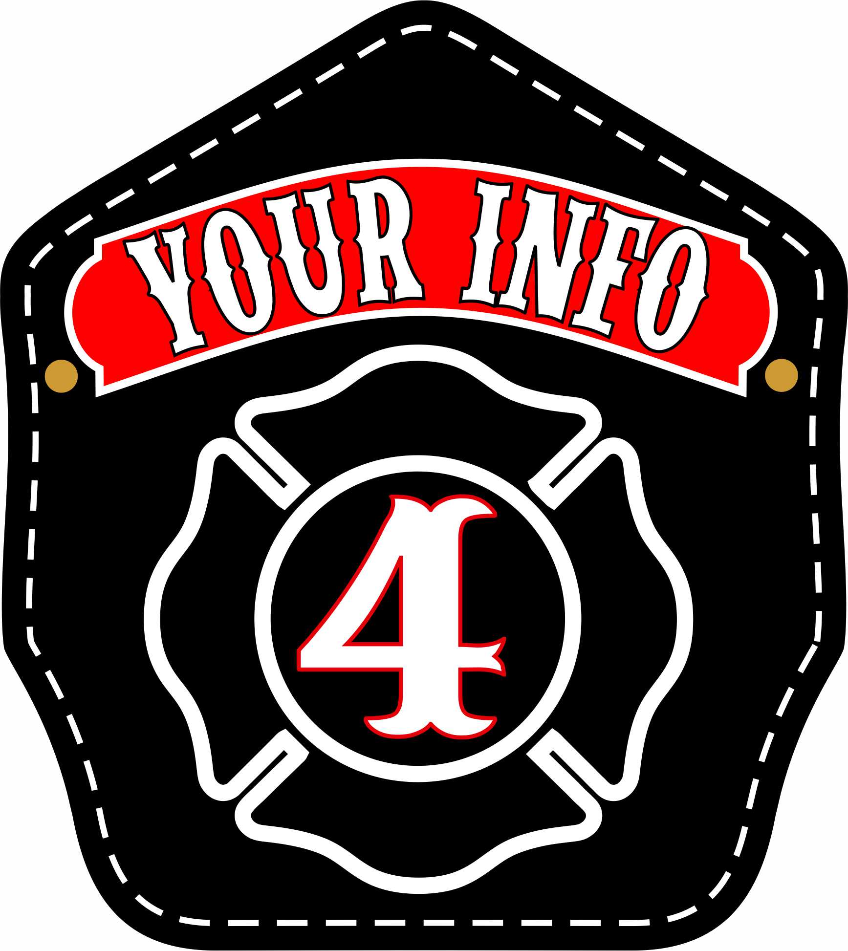 RTG15 METAL TIN FIRE SHIELD – GOLFIRE FIREFIGHTER SHIELDS - METAL AND ...