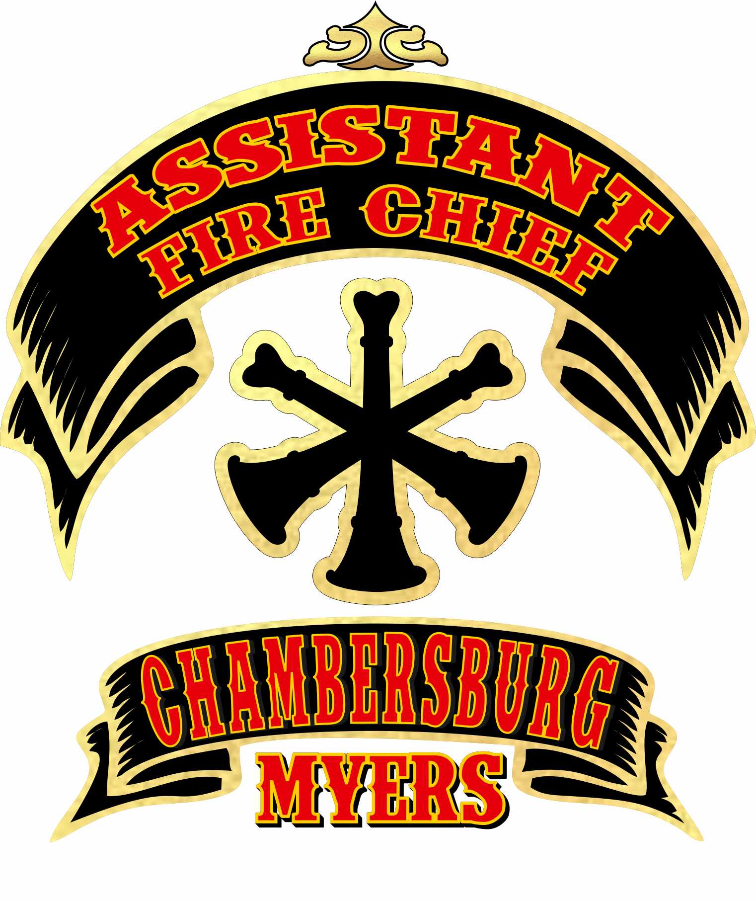 CHIEF 166 – GOLFIRE FIREFIGHTER SHIELDS - METAL AND LEATHER HELMET FRONTS