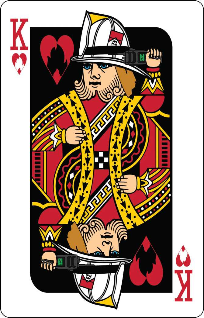 PLAYING CARD 56 – GOLFIRE FIREFIGHTER SHIELDS - METAL AND LEATHER ...