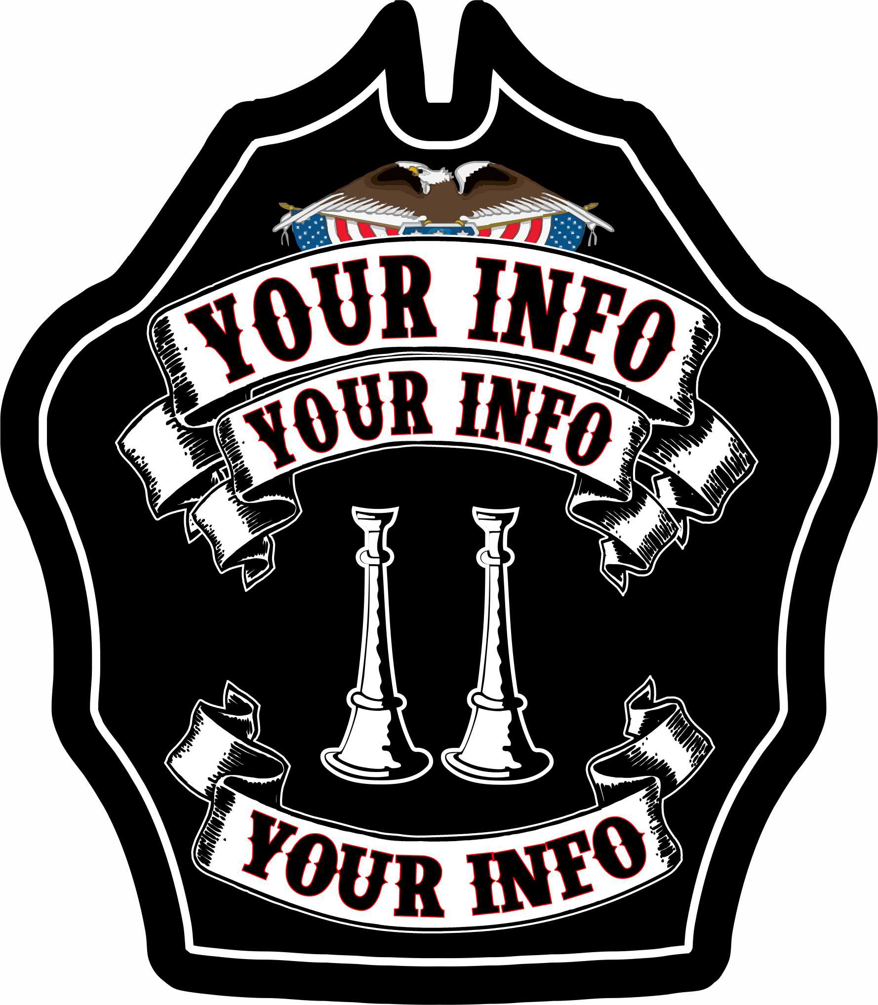 RTG3 METAL TIN FIRE SHIELD – GOLFIRE FIREFIGHTER SHIELDS - METAL AND ...